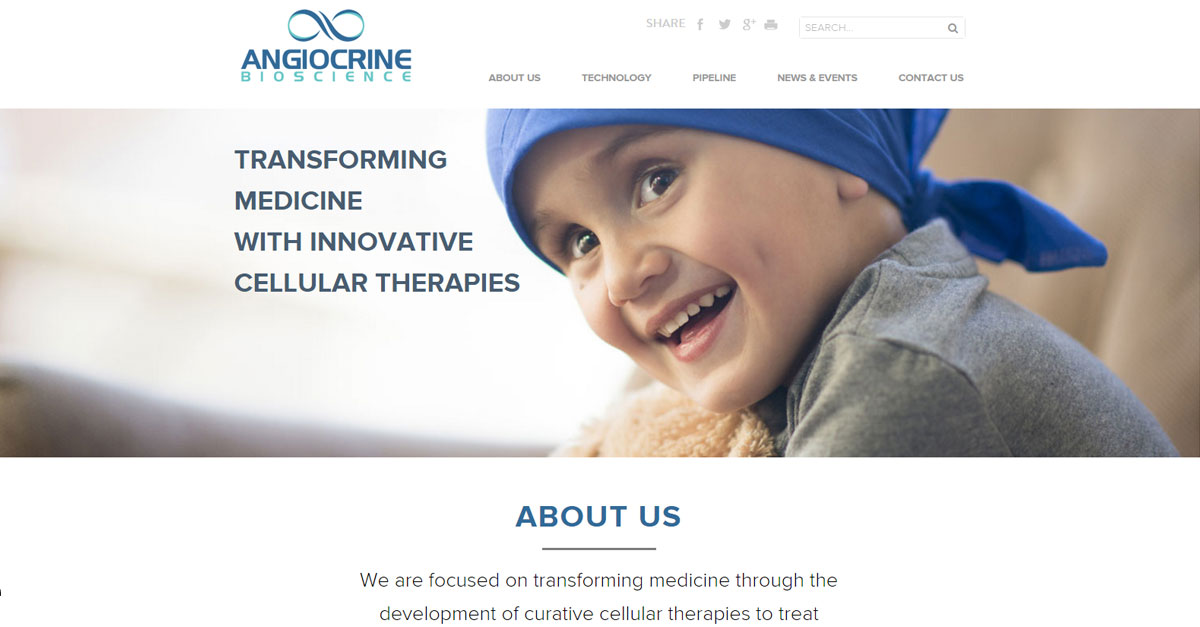 Cellular Therapies - Angiocrine Bioscience